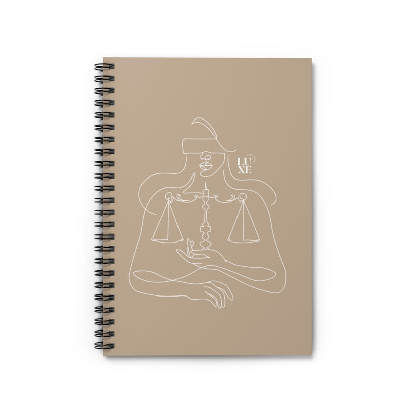 Lady Justice Notebook - Nude – NOU