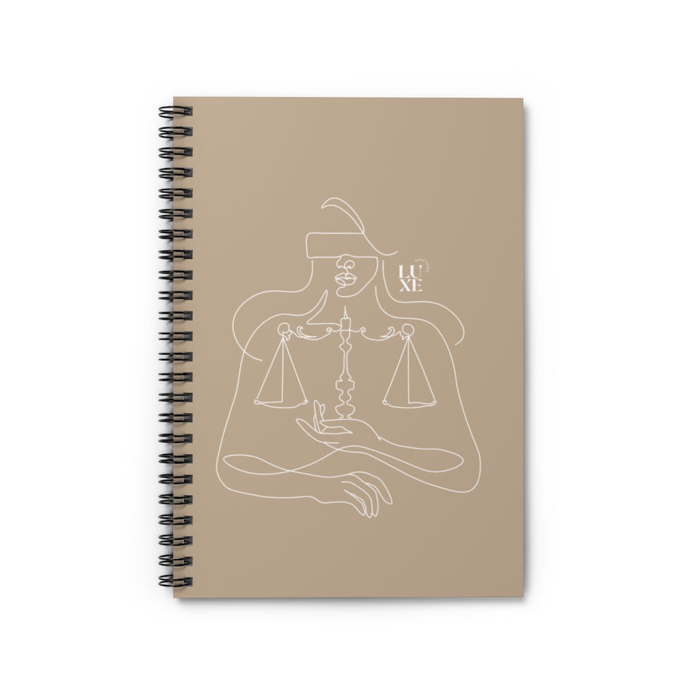 Lady Justice Notebook - Nude – NOU